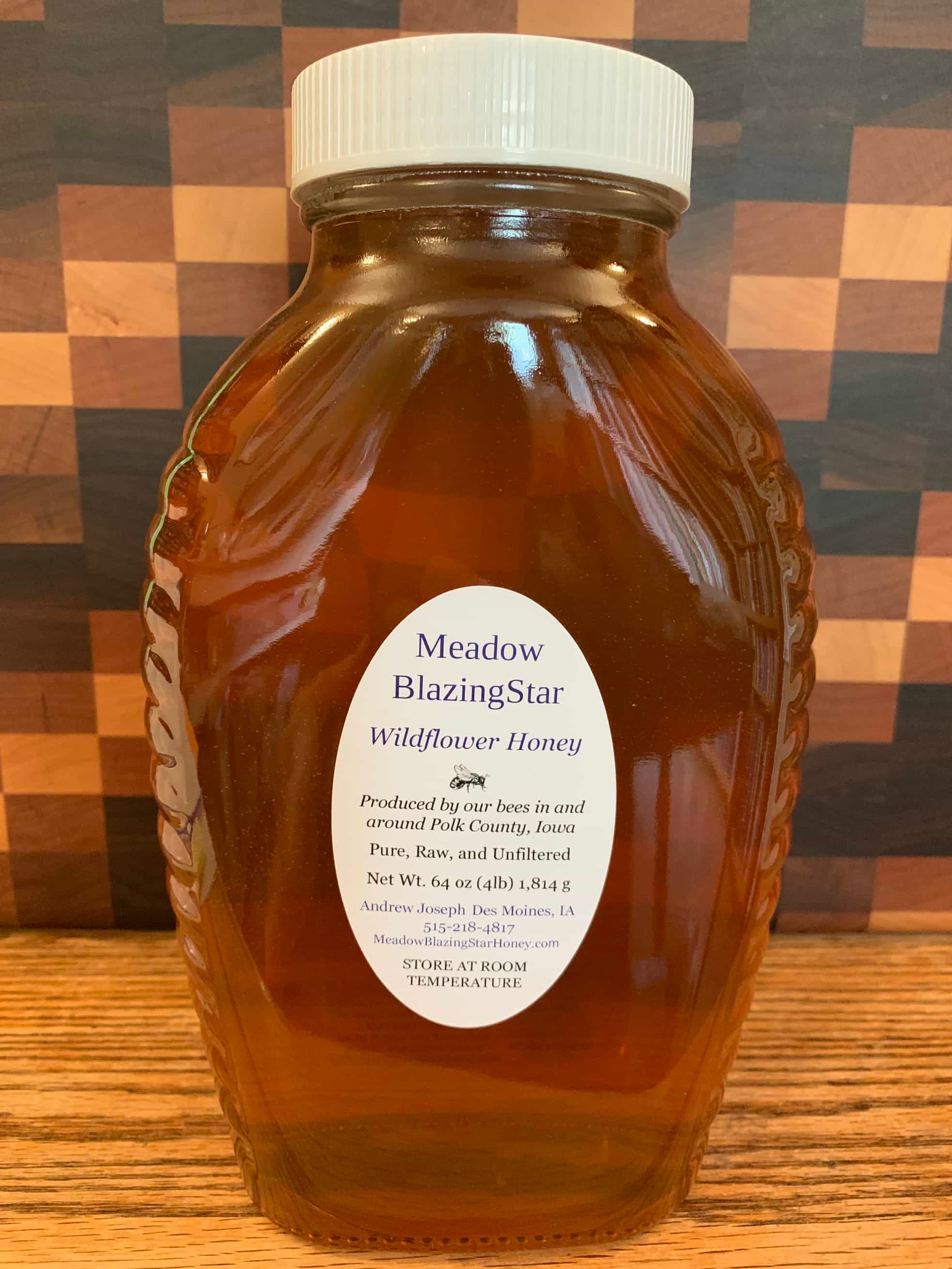 honey, 4-lb glass jar | Meadow BlazingStar Honey