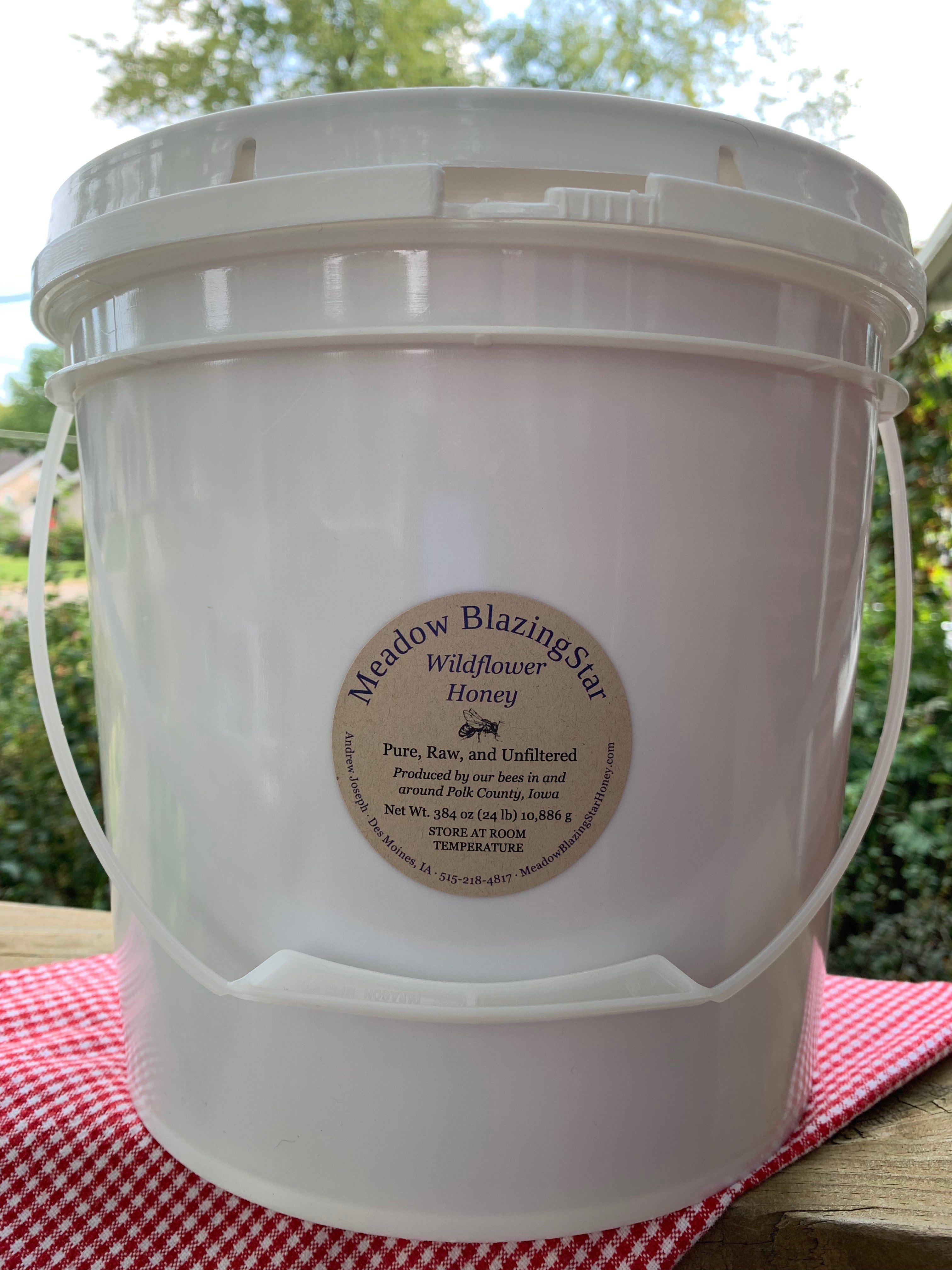 honey, 2-gallon {24lb} plastic pail | Meadow BlazingStar Honey